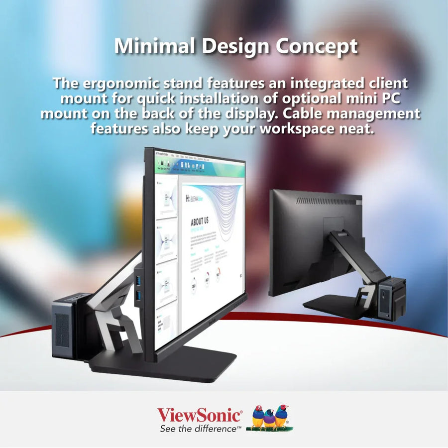 ViewSonic TD2455 24” 1080p IPS 10-Point Touch Monitor with USB C, HDMI ...