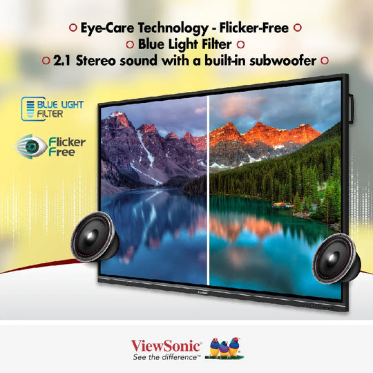 ViewSonic 75" IFP7550-5F Interactive Display Gen 5 4K ViewBoard 3840 x ...
